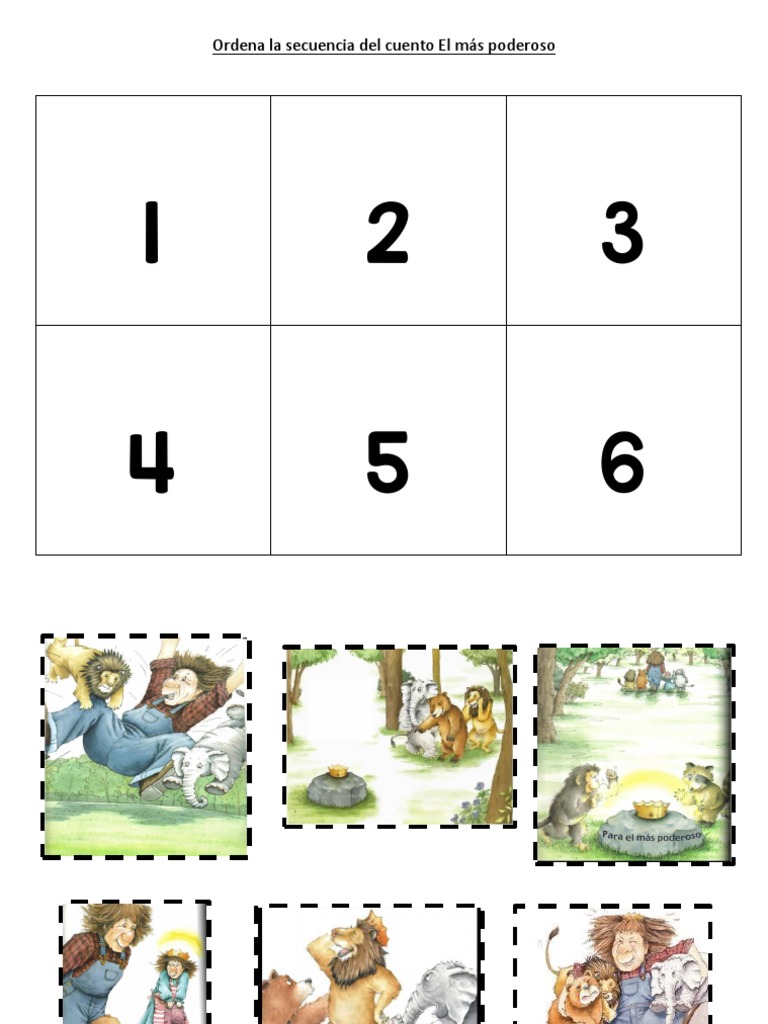 Ordena La Secuencia Del Cuento | PDF