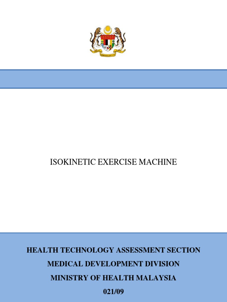 Isokinetic Exercise Machine-Final | PDF | Weight Training | Systematic ...