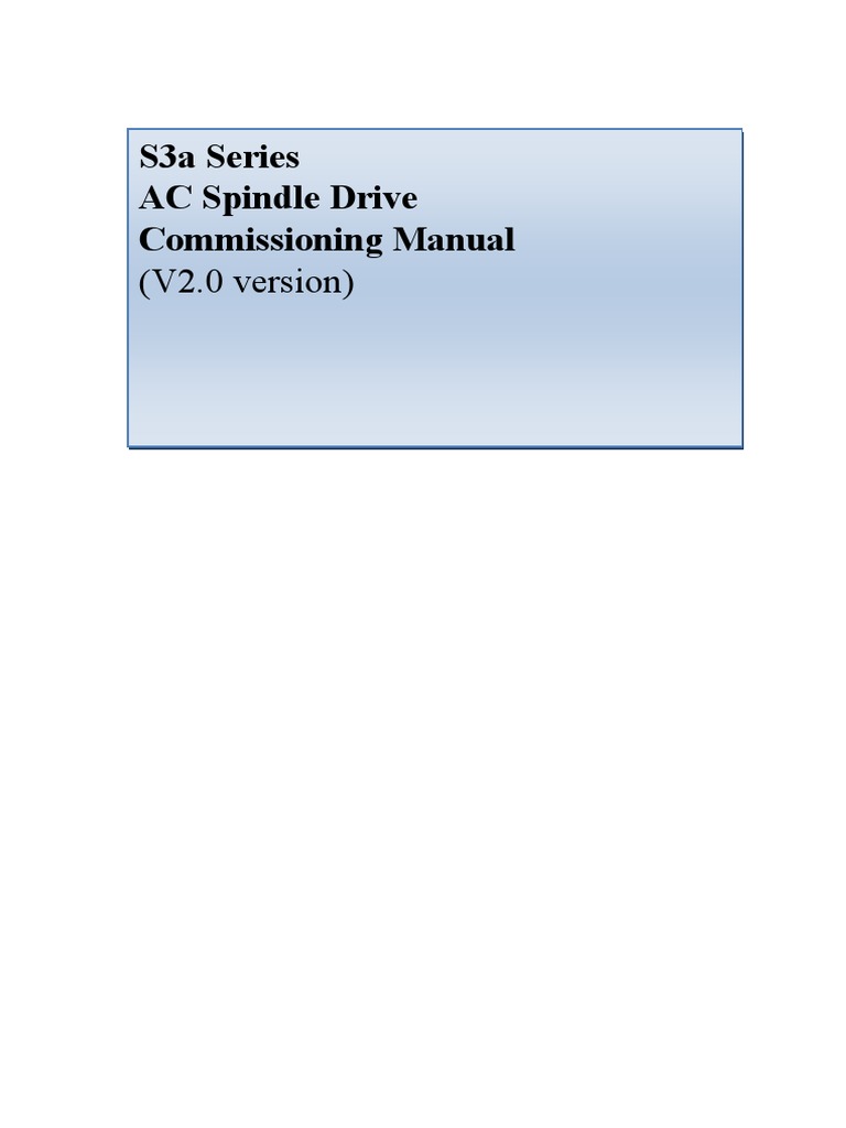 S3a New Spindle Driver PDF | PDF | Electric Motor | Control Theory