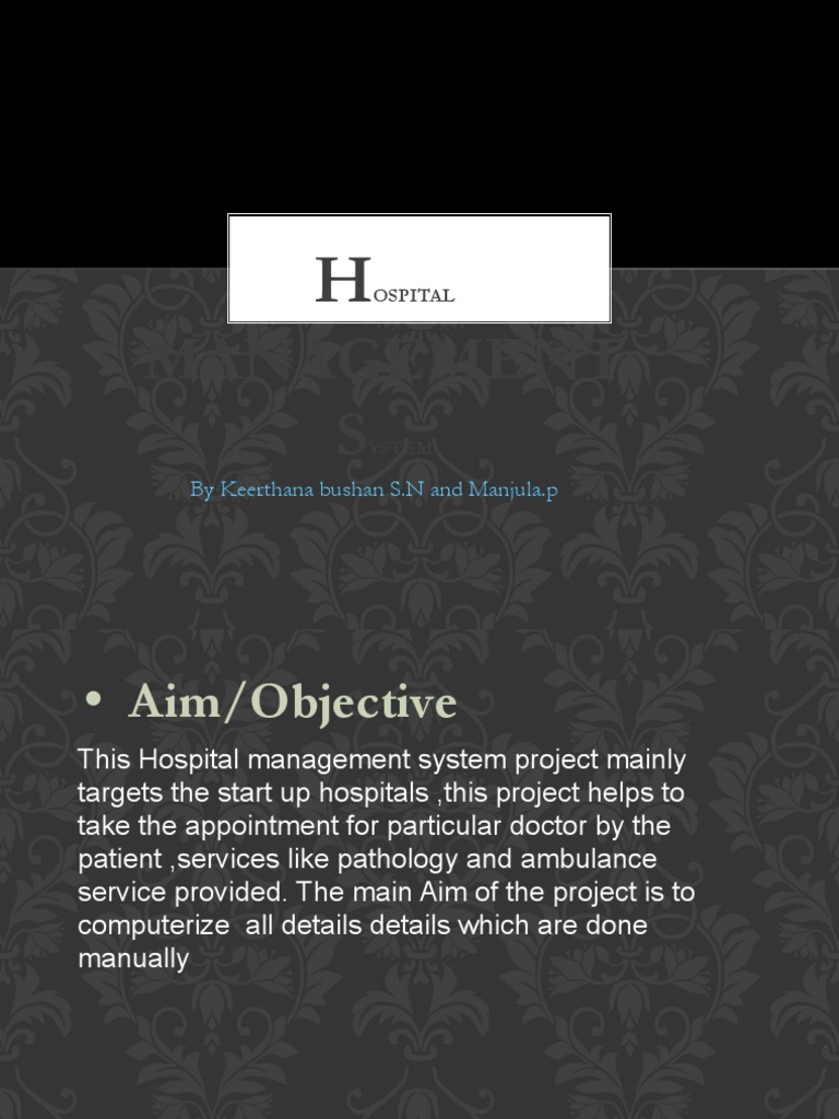 Hospital Management System PDF | PDF | Patient | Hospital