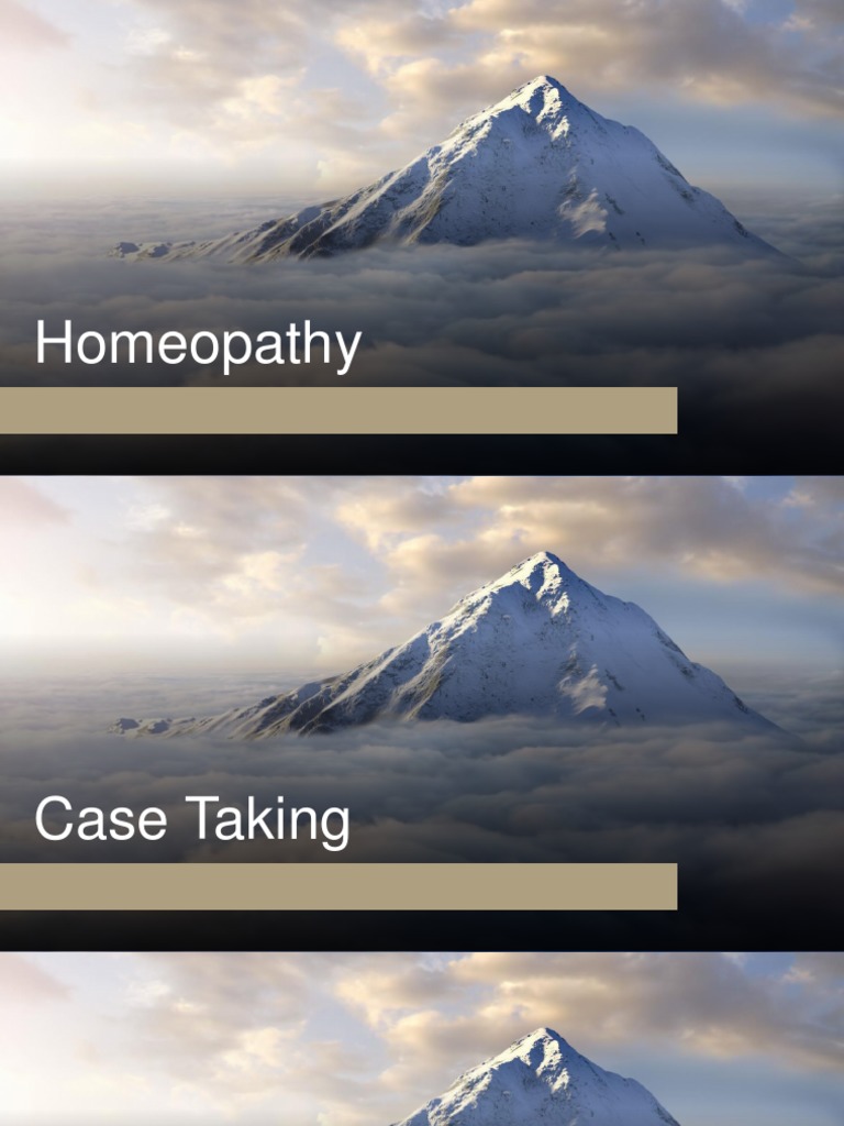 Homeopathy - Case Taking Points | PDF