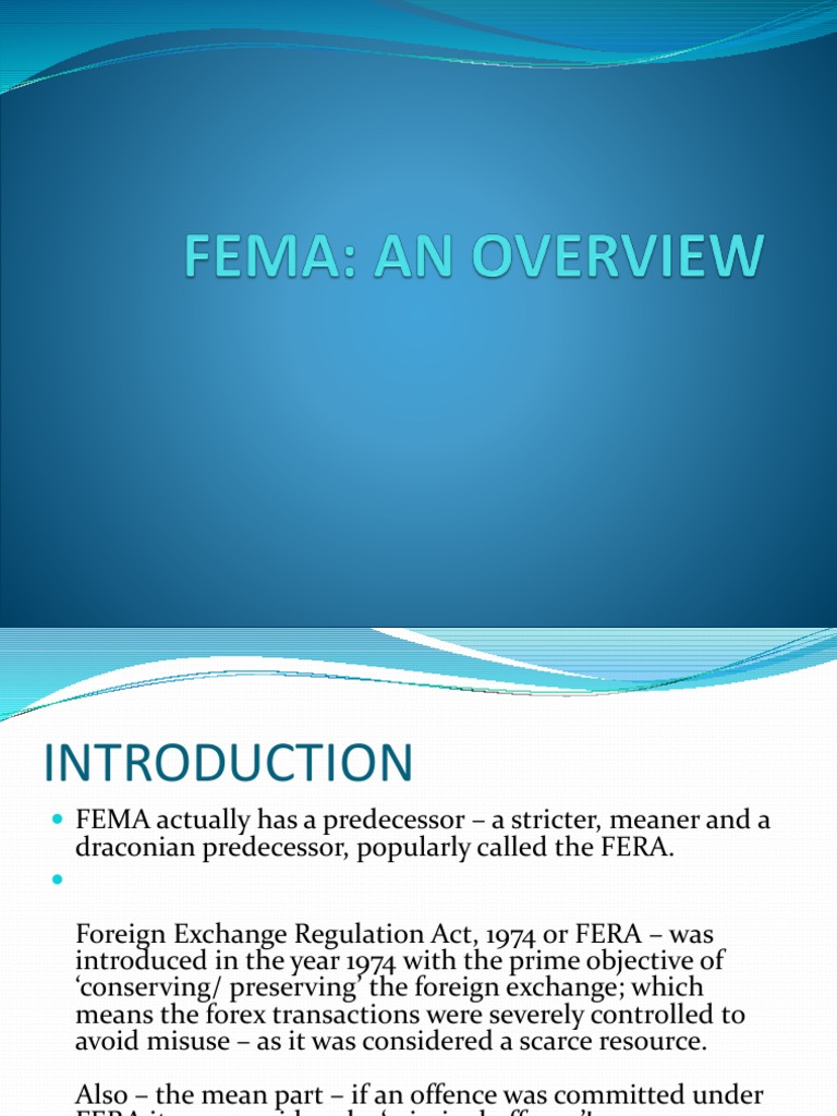 Fema Fera | PDF | Financial Services | Economies