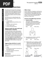 Y-W-T Scapular Exercises | PDF