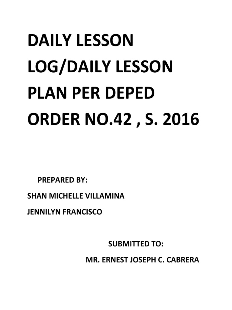 Daily Lesson Log Shan | PDF | Lesson Plan | Teachers
