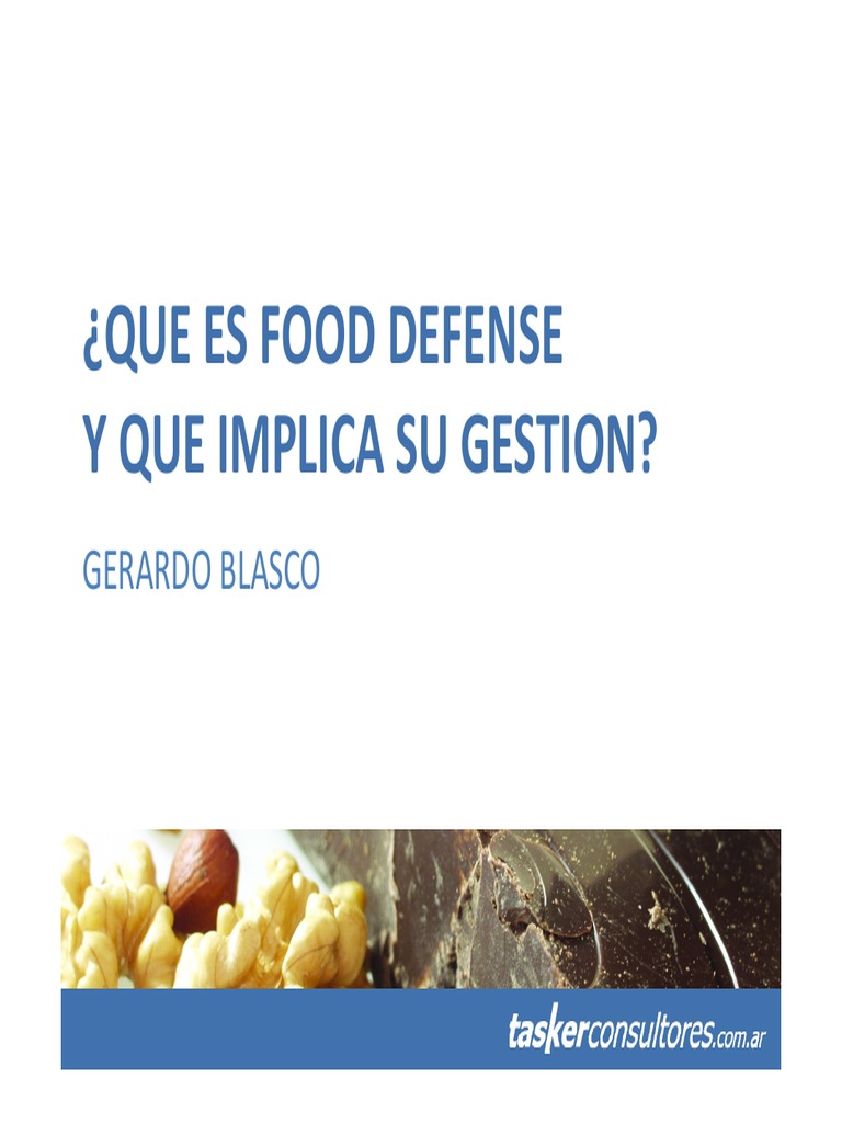 Herramientas para Food Defense | PDF | Análisis de Riesgo y Puntos ...