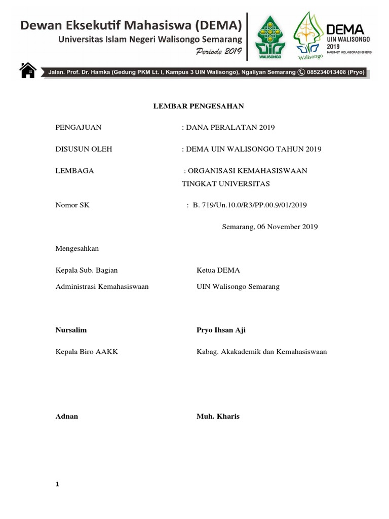 Proposal Pengajuan Dana Peralatan | PDF