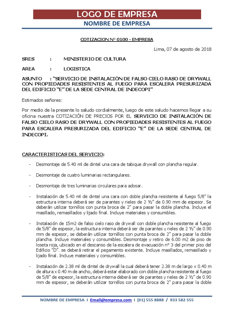 Modelo de Coti 01 | PDF