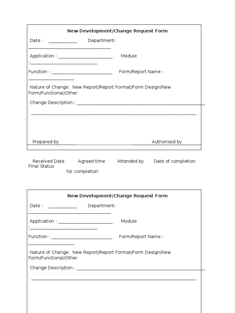 Change Request | PDF