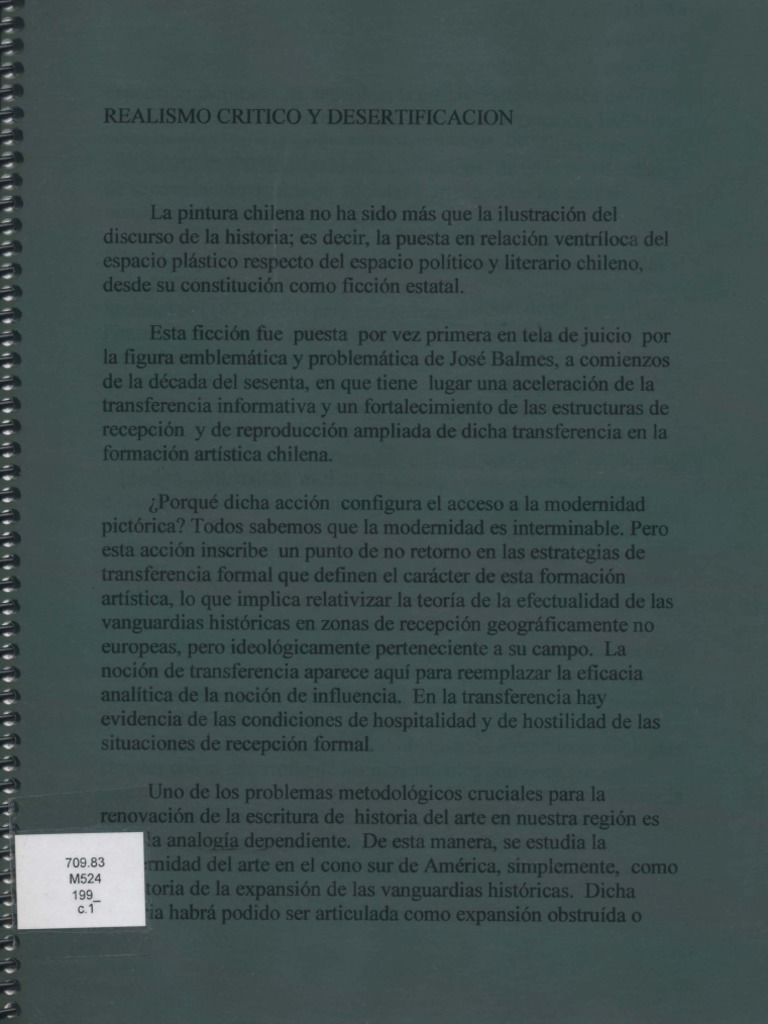 Realismo Critico y Desertificacion | PDF | Chile | Alemania