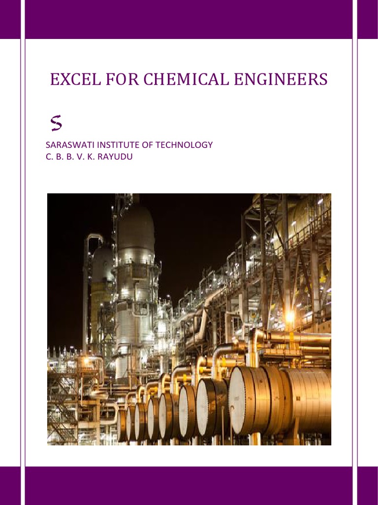 Excel Applications in Chemical Engineering | PDF