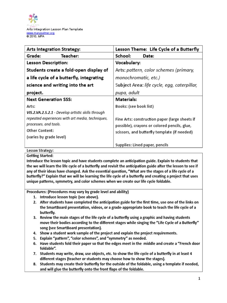 Butterfly Plans | PDF | Lesson Plan | Education Theory