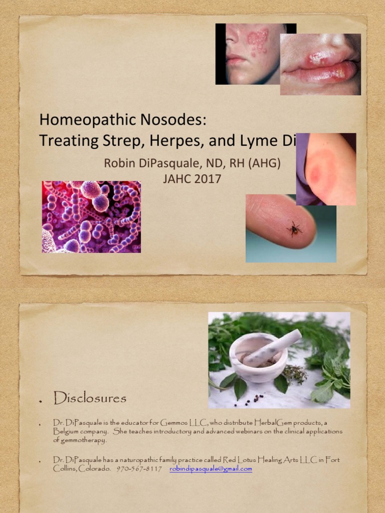 Homeopathic Nosodes for Strep, Herpes, Lyme | PDF | Self-Improvement ...