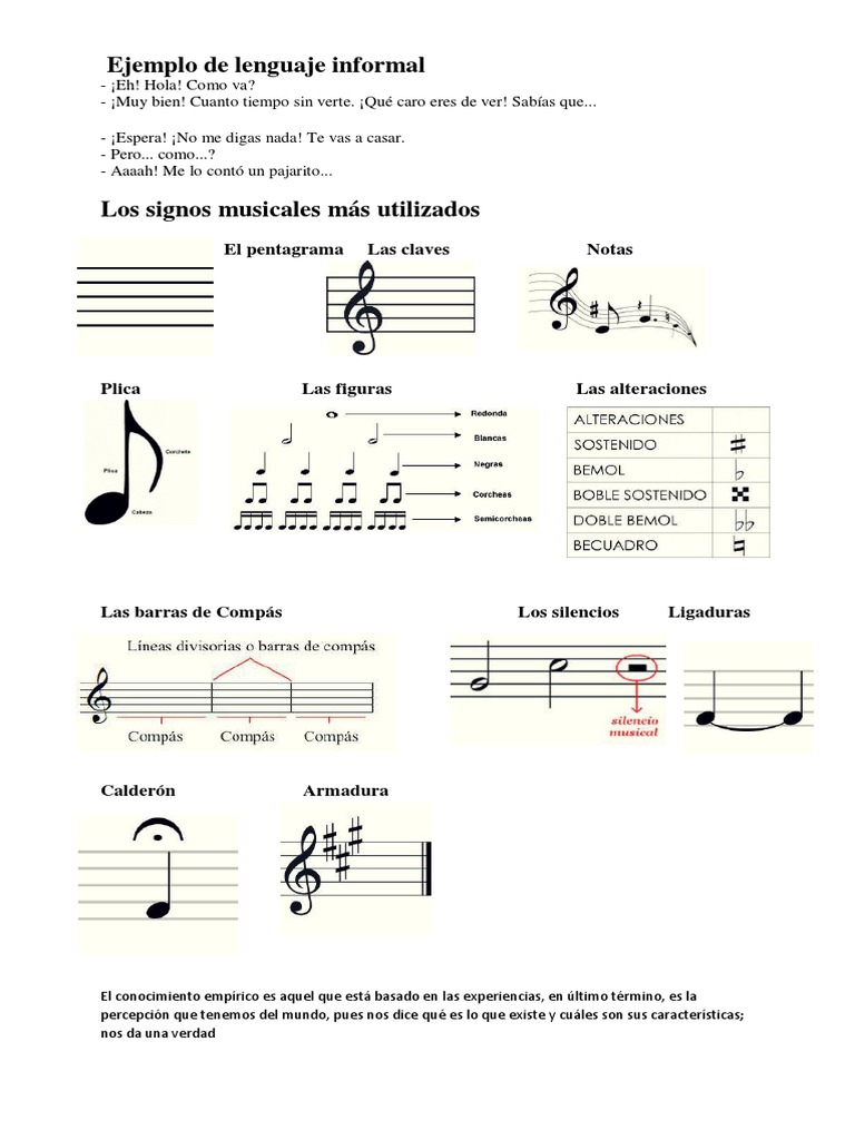Ejemplo de Lenguaje Informal | PDF