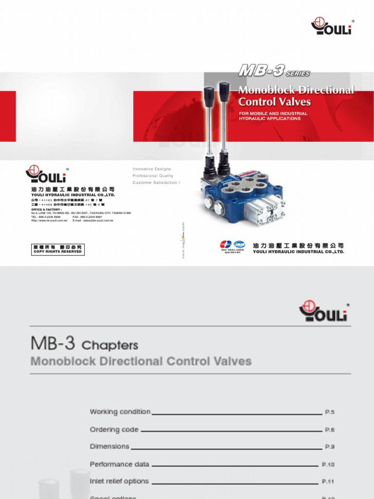 Youli mb3 | PDF | Valve | Viscosity
