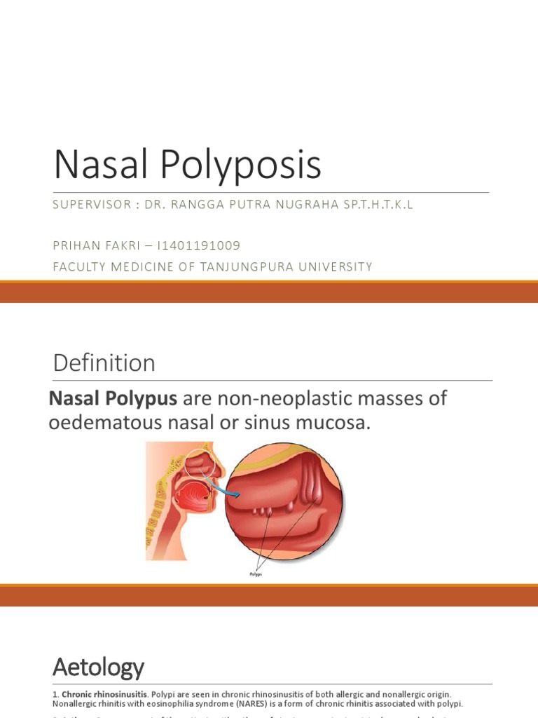 Nasal Polyposis | PDF | Human Nose | Otorhinolaryngology