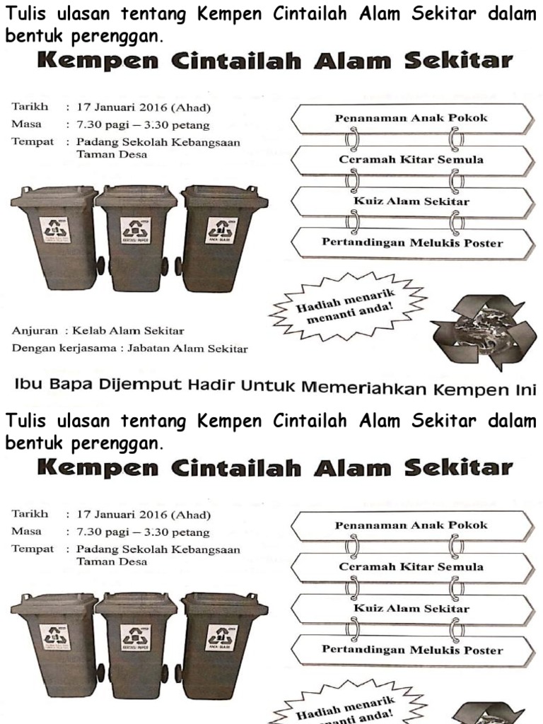 Kempen Cintai Alam Sekitar | PDF