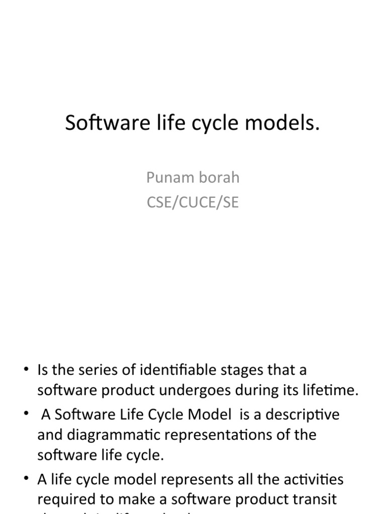 Software Life Cycle Models Overview | PDF