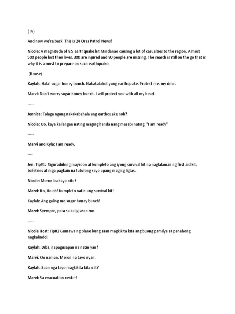 DRRR Script | PDF | Nature