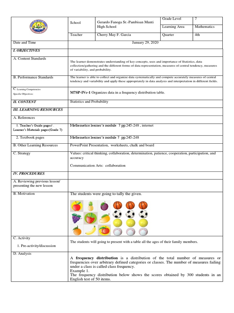 Statistics G7 Jan 29 | Download Free PDF | Interval (Mathematics ...