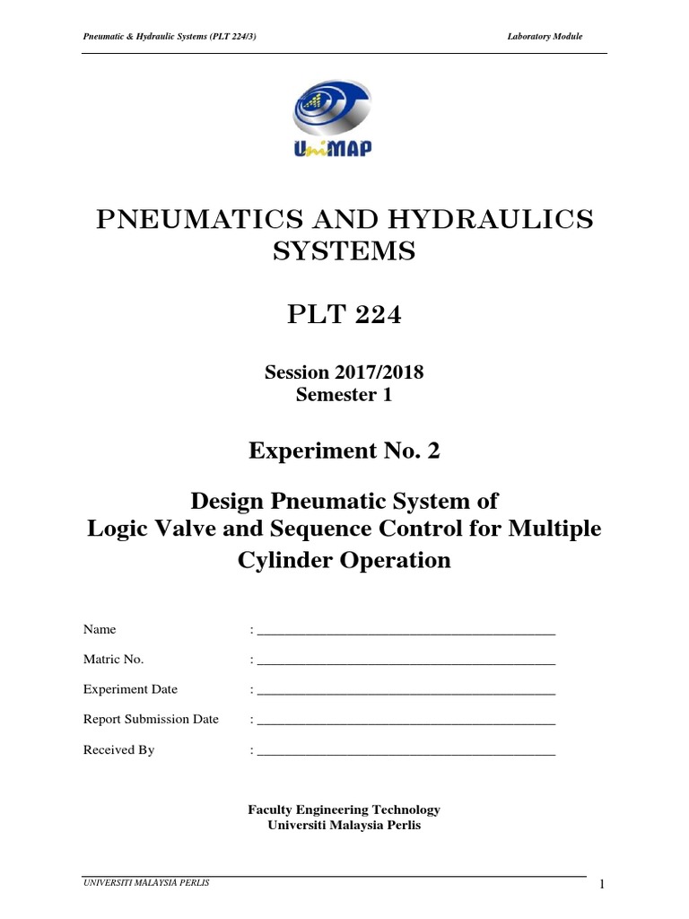 V2 EXP2 Logic Valve and Sequence Control For Multiple Cylinder ...