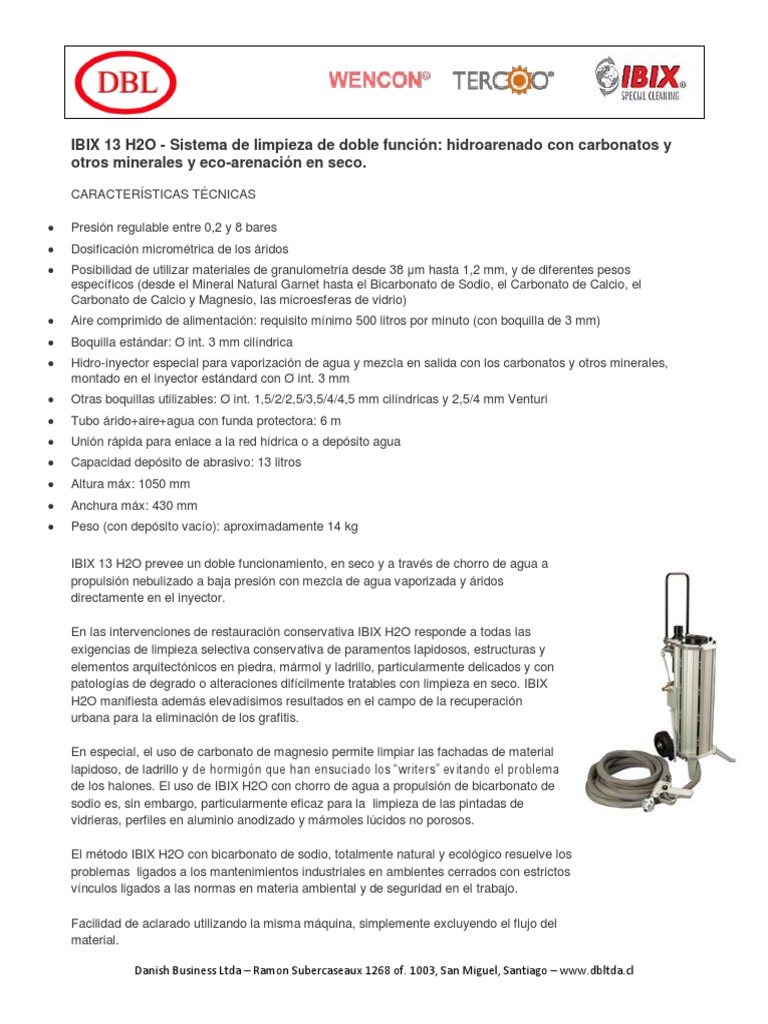 Sistema IBIX 13 H2O | PDF | Agua | Materiales