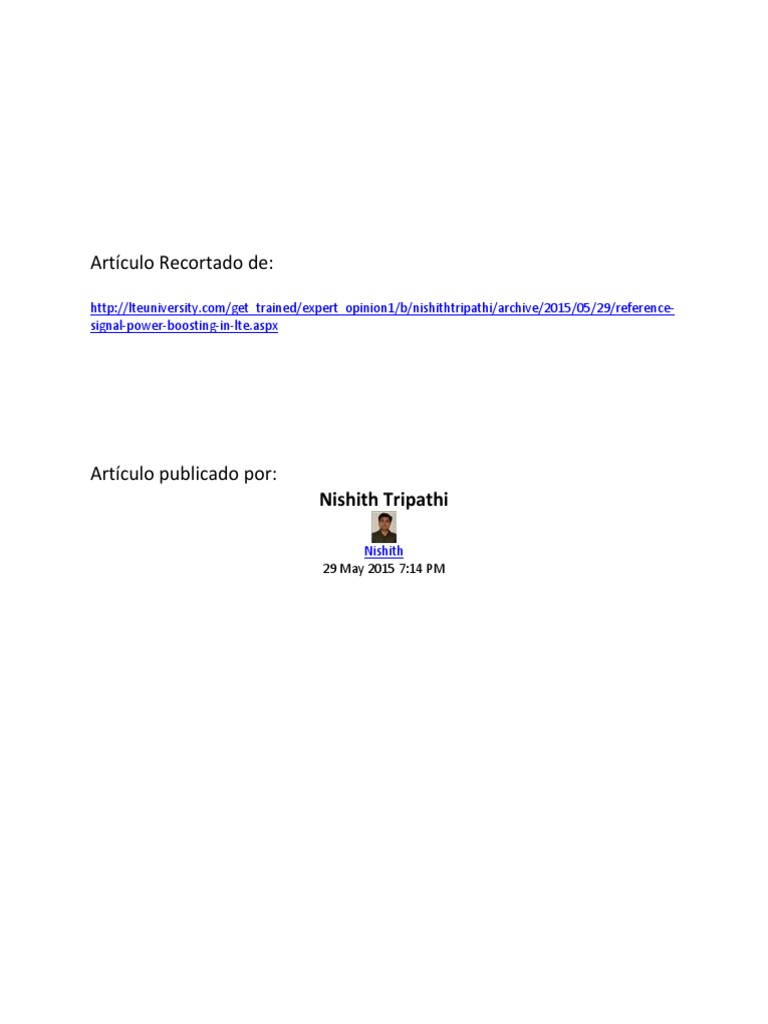 Reference Signal Power Boosting in LTE | PDF | Orthogonal Frequency ...