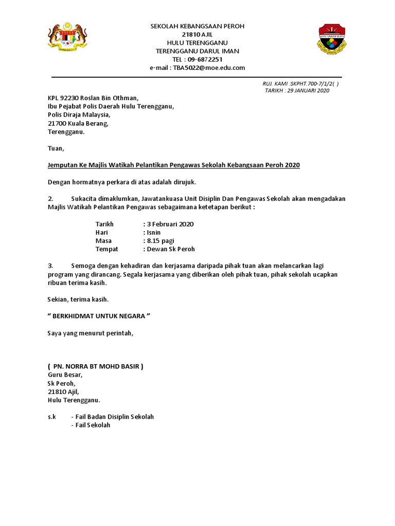 Surat Polis Surat PPD | PDF