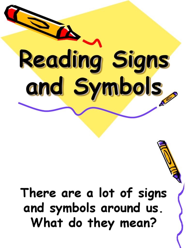 Understanding Signs and Symbols for Kids | PDF