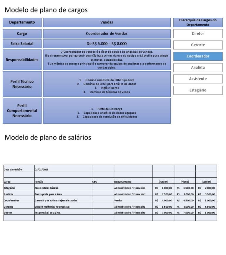 Modelo de cargos e salários | PDF | Business | Economias