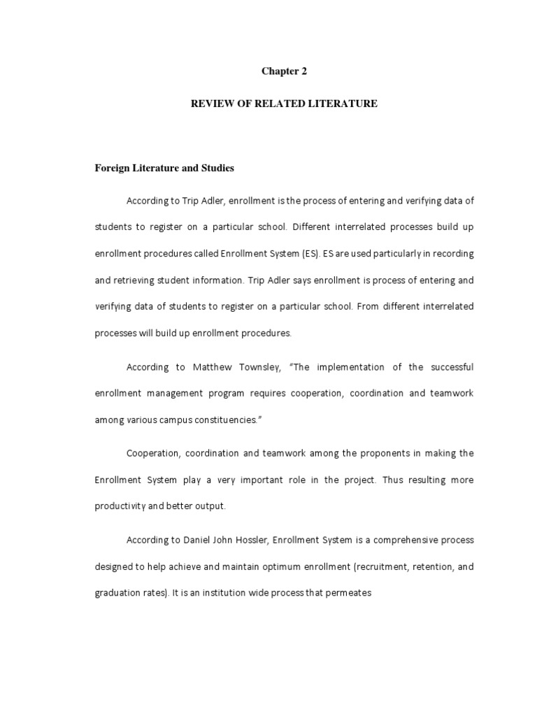 Review of Related Literature For Barangay Resident Information System ...