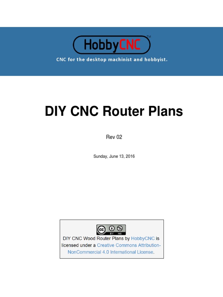 DIY CNC Router Plans HobbyCNC PDF | PDF