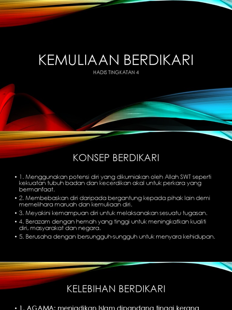 Hadis Form 4 Kemuliaan Berdikari | PDF