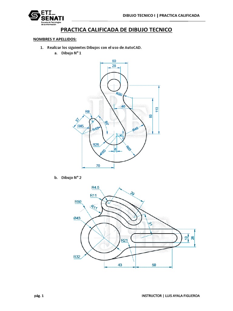 PRACTICA AUTOCAD n2 | PDF