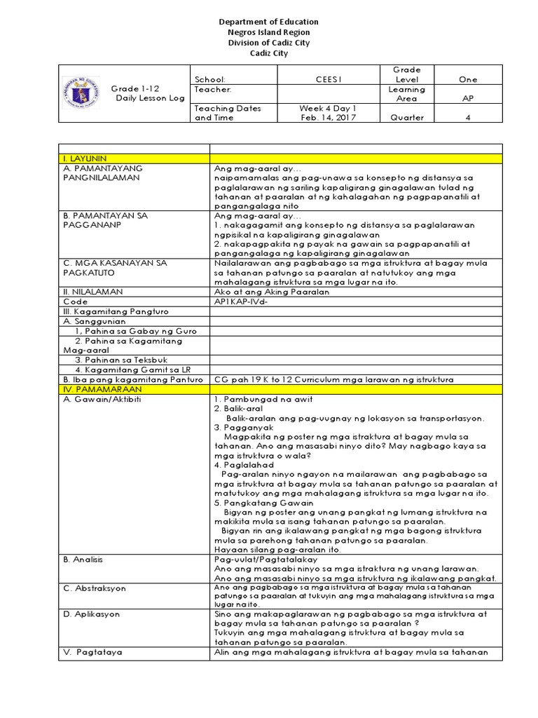 AP Week 4 Day 2 Q4 Final | PDF