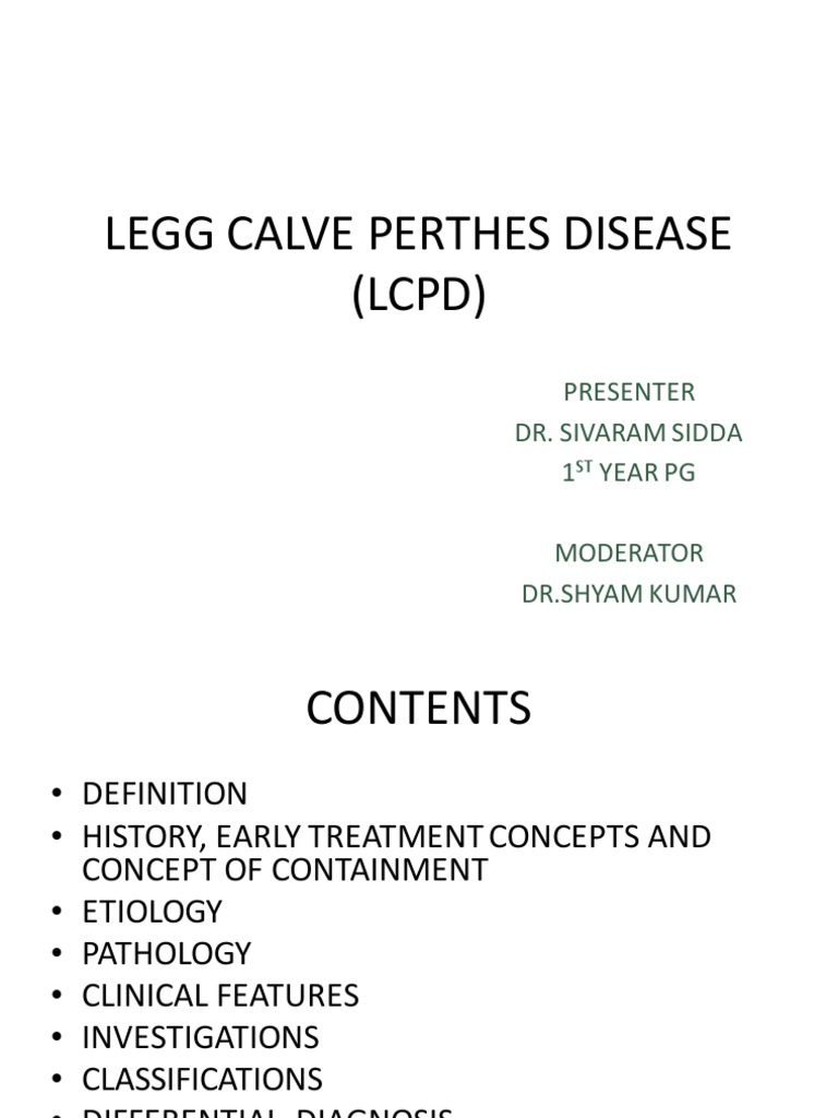Legg Calve Perthes Disease | PDF | Hip | Bone