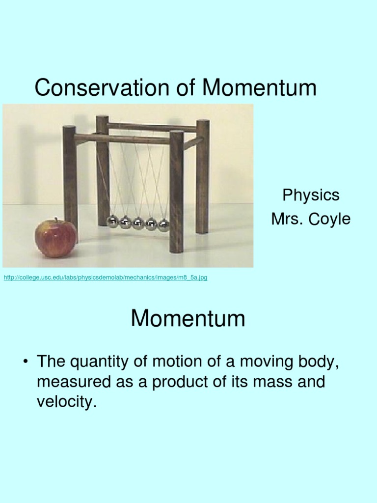 Conservation of Momentum | PDF