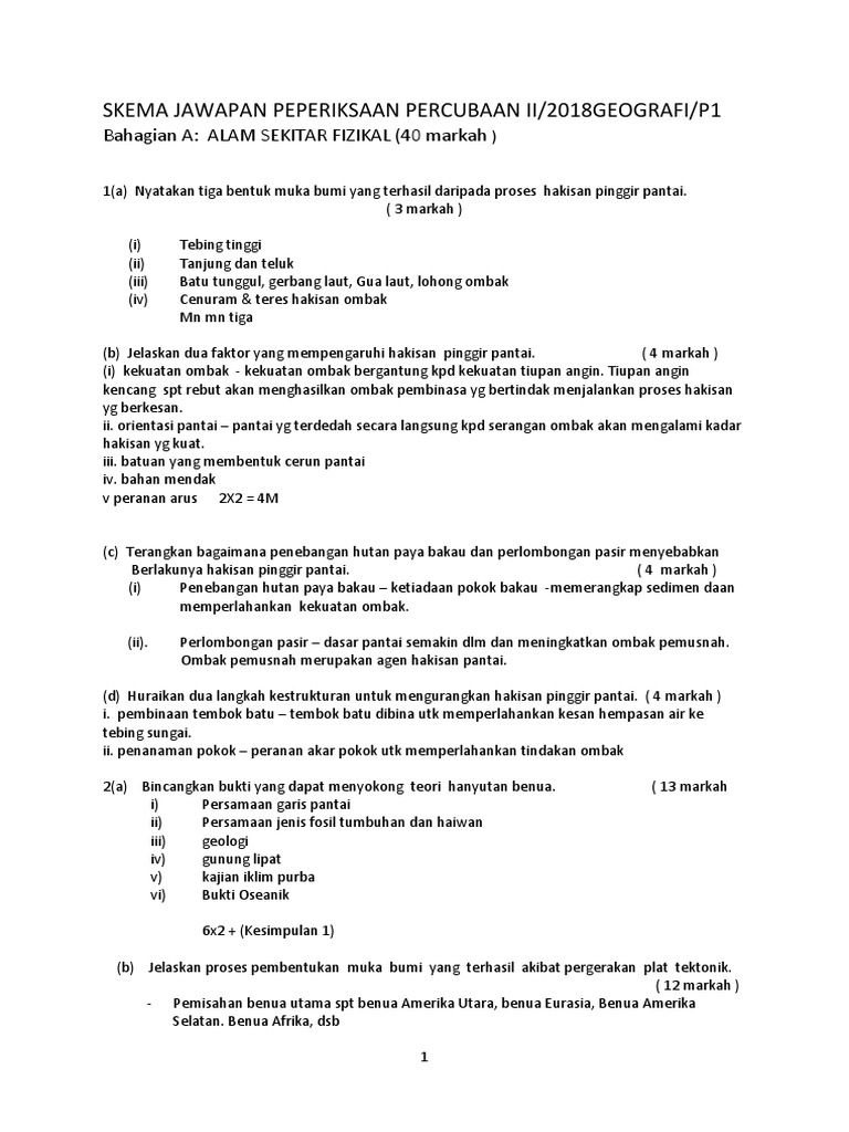 Skema p1 | PDF | Sains & Matematika