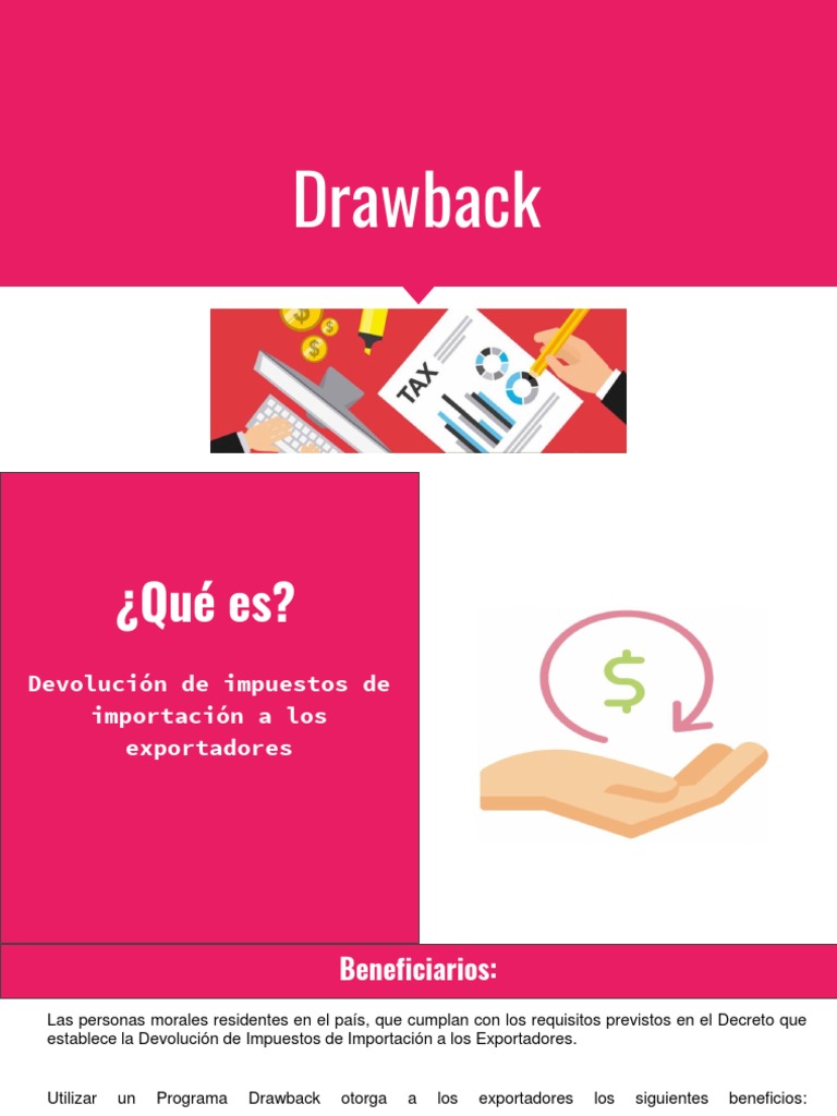 Drawback | PDF | Impuestos | Gobierno