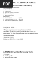 Sga (Subjective Global Assesment) | PDF