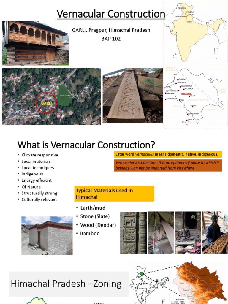 Vernacular Construction in Himachal Pradesh | PDF | Masonry ...