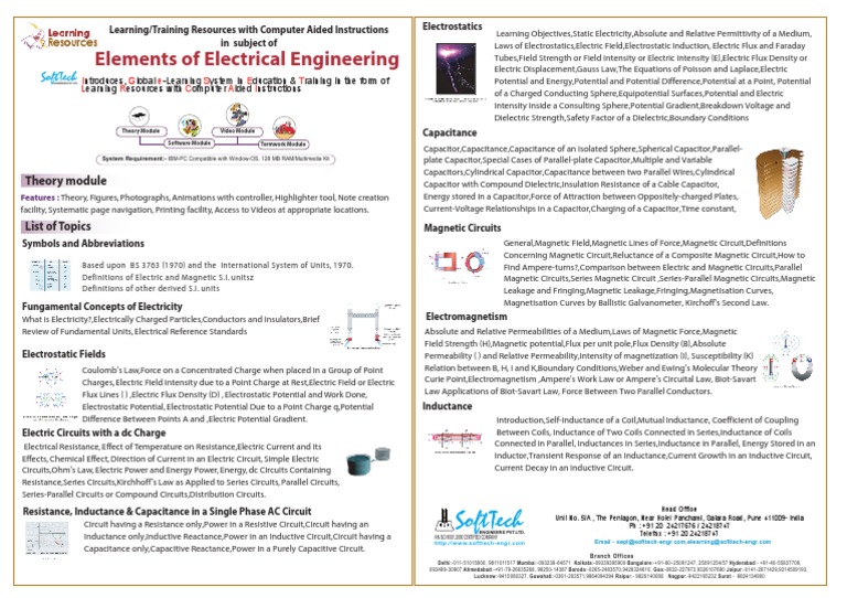 Elements of Electrical Engineering PDF | PDF | Inductance | Capacitor