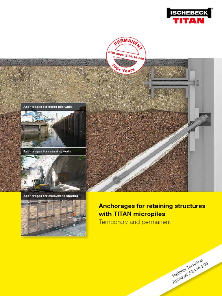 TITAN Anchorages For Retaining Structures | PDF | Deep Foundation ...