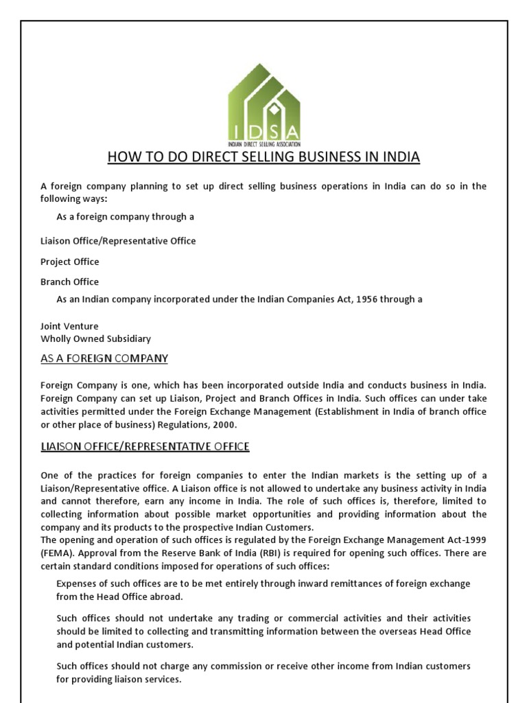 How To Do Business in India | PDF | Reserve Bank Of India | Joint Venture