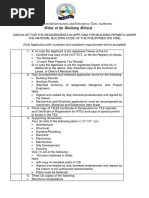 Checklist PEZA Permit | PDF | Engineer | General Contractor