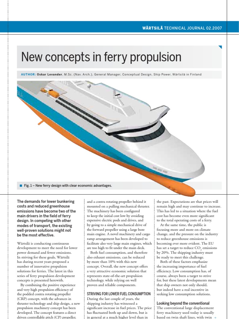 Ferry Propulsion New Concept | Marine Propulsion | Propeller