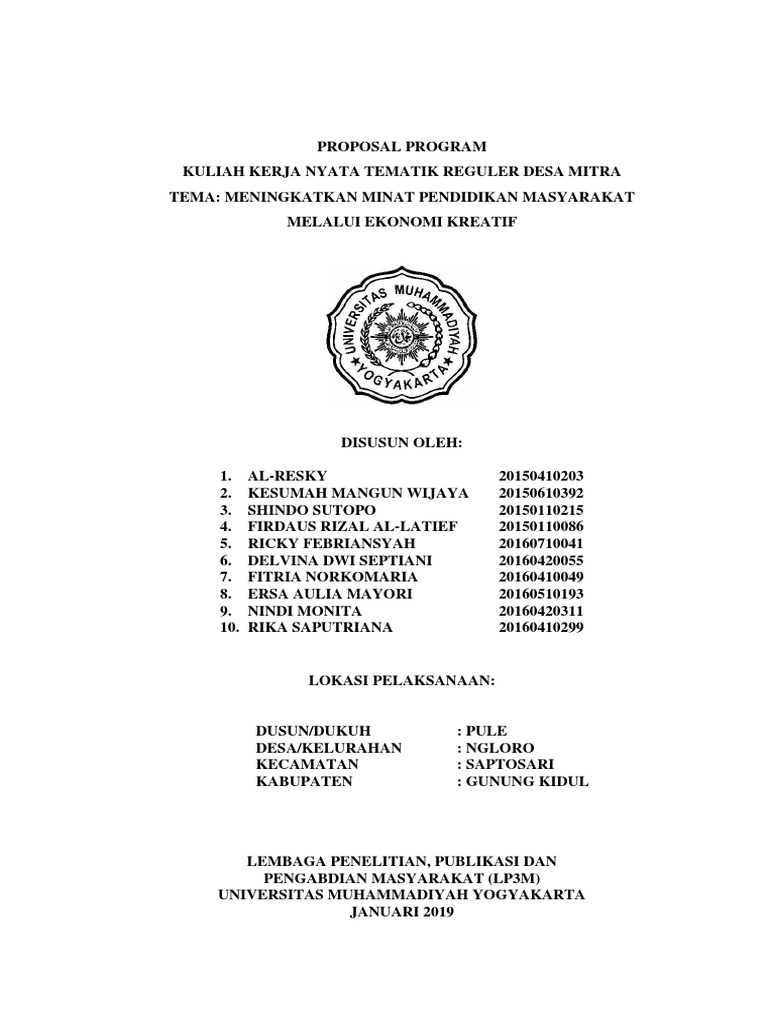 Proposal FIX KKN PULE | PDF