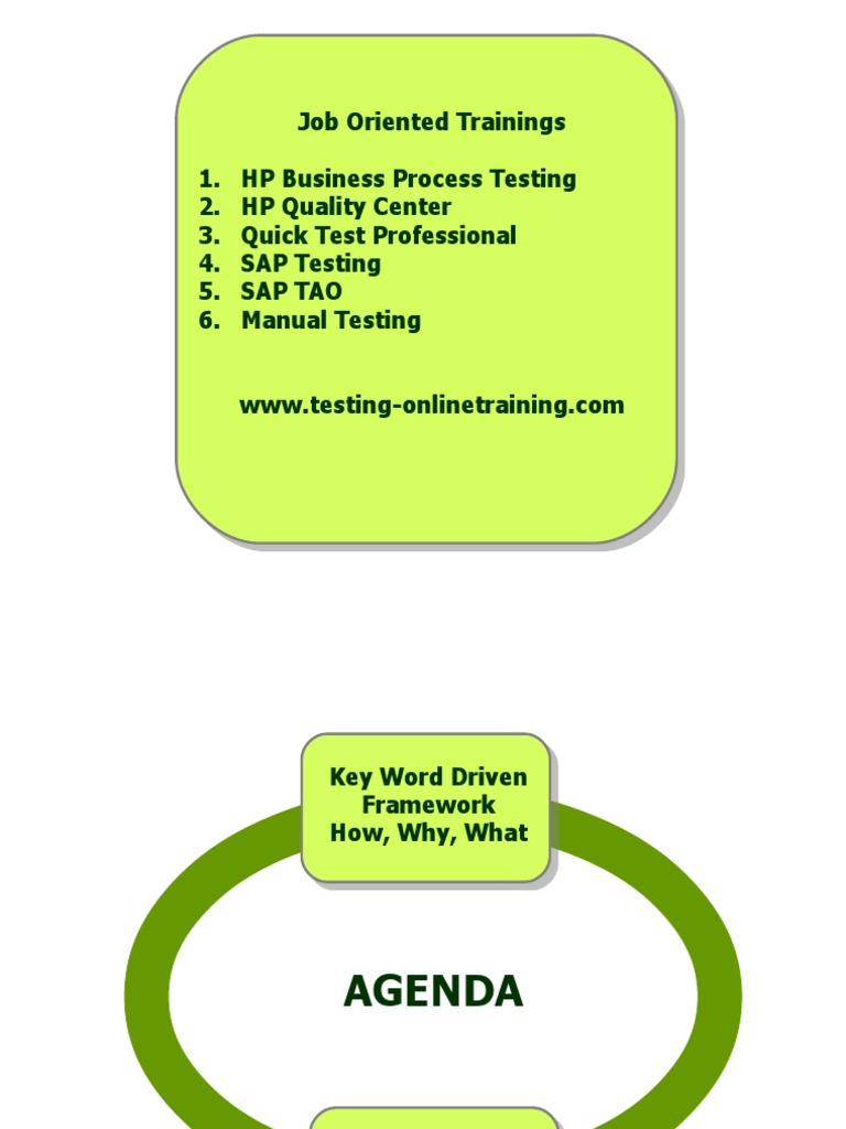 Job Oriented Testing Training Programs | PDF | Computing | Software ...