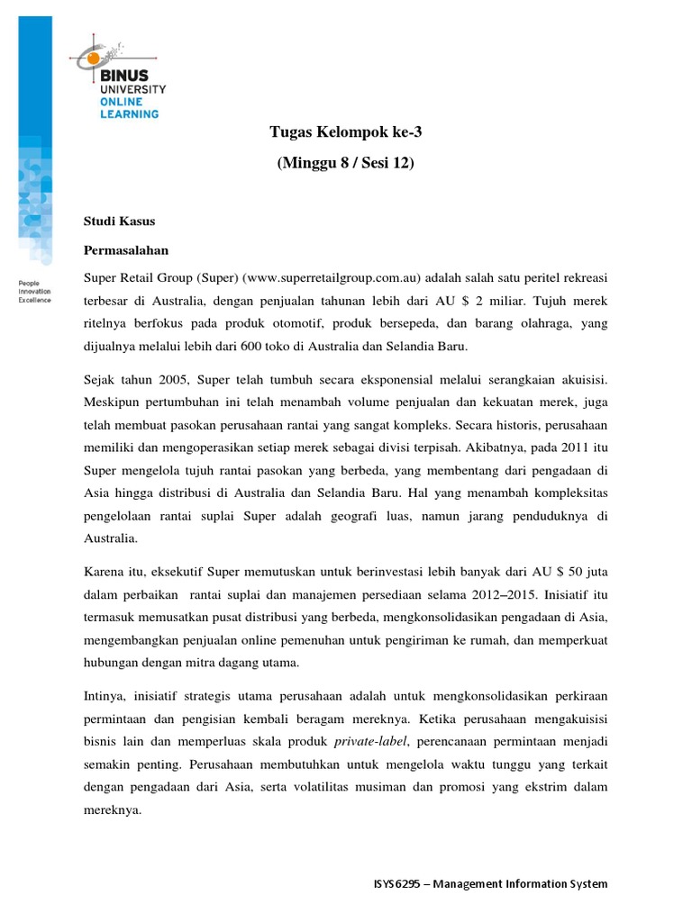 Isys6295 TK3 W8 S12 R2 | PDF