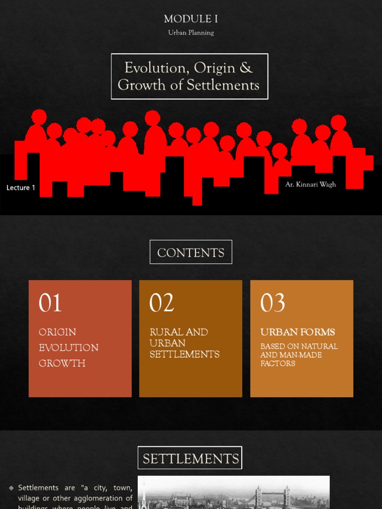 Evolution, Origin & Growth of Settlements | PDF