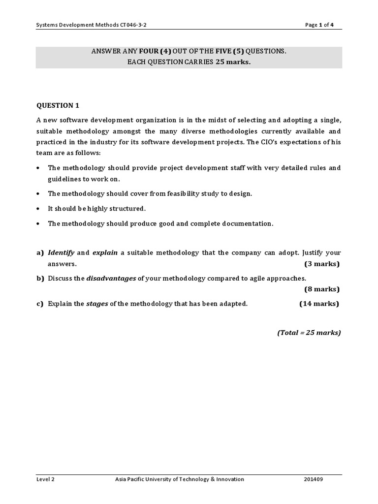 SDM Exam Questions and Methodologies | PDF | Computers